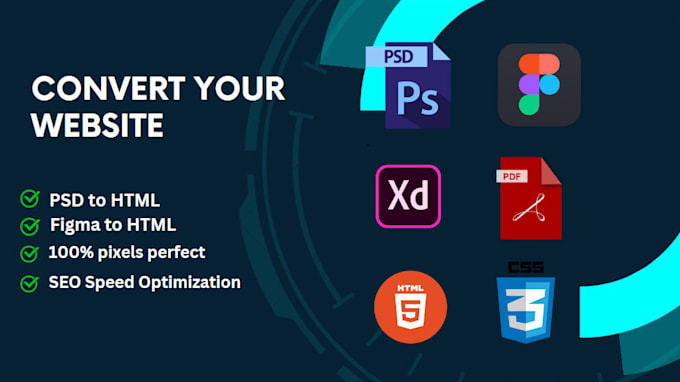 Figma to html, psd to html, bootstrap tailwind css, html css by Parvezahamed412 | Fiverr