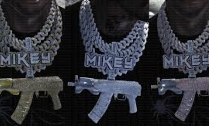 Crea un diseño de pistola fivem, un juego, el logotipo fivem y un ...