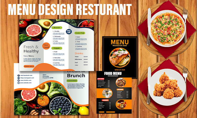 Do professional menu designs, bar menu, food menu, and menu boards by ...