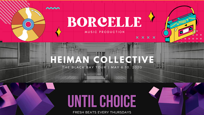 Create eye catching soundcloud banner design by Datoru001 | Fiverr