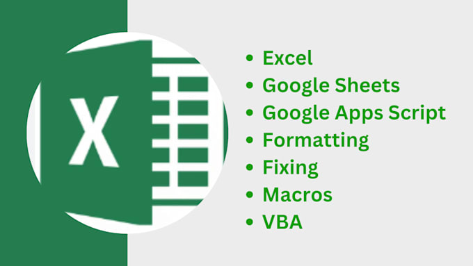 Microsoft excel spreadsheet formatting, create excel and google spread by Lennyyoro | Fiverr