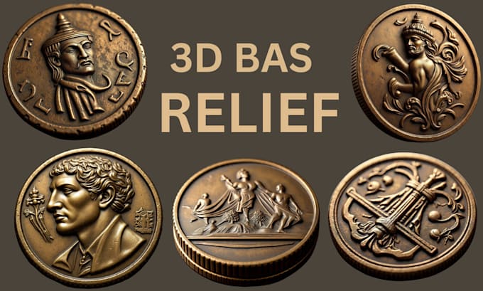 Sculpt 3d coin design 3d bas relief 3d medallion crypto coin cnc for 3d ...