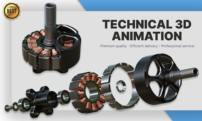 Do technical 3d animation of your product by Animatech_3d | Fiverr