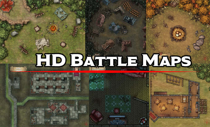Create immersive battle maps or custom monster statblocks for dnd by Dmasiosare | Fiverr