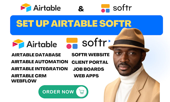 Set up airtable softr website client portal database design airtable softr by Lovehubs | Fiverr