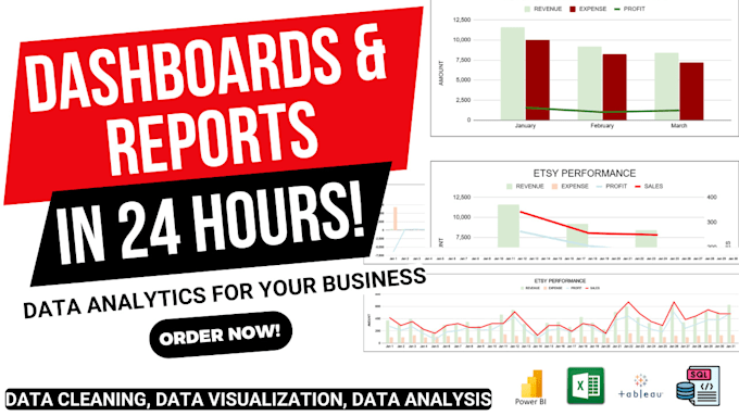 Create financial dashboards, reports, and analytics by Israelvrs | Fiverr