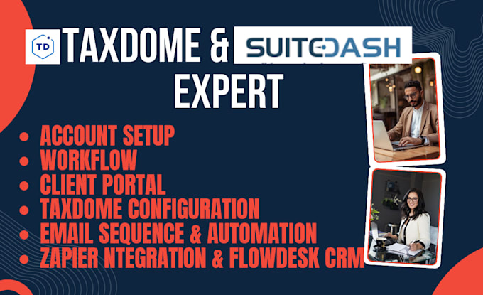 Setup suitedash taxdome client portal for seamless business management by Hanahparkexpert | Fiverr
