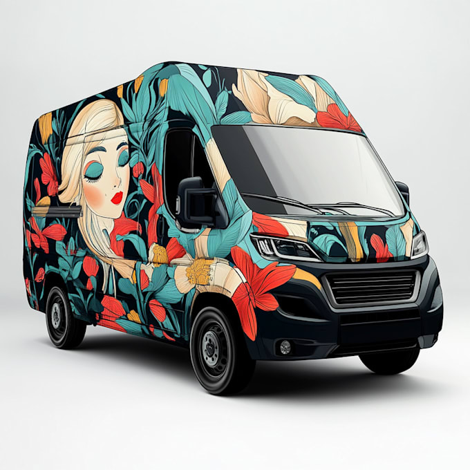 Design a premium van wrap design, car wrap design by Leidaleok | Fiverr