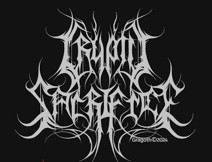 Design a slamming death metal logo font with chrome by Boyd_wilson | Fiverr