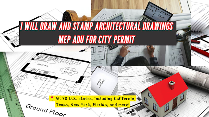 Draw stamp architectural drawing engineering drawing city permits mep ...