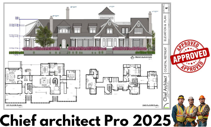 Draw city permit architectural drawings in chief architect x16 by ...