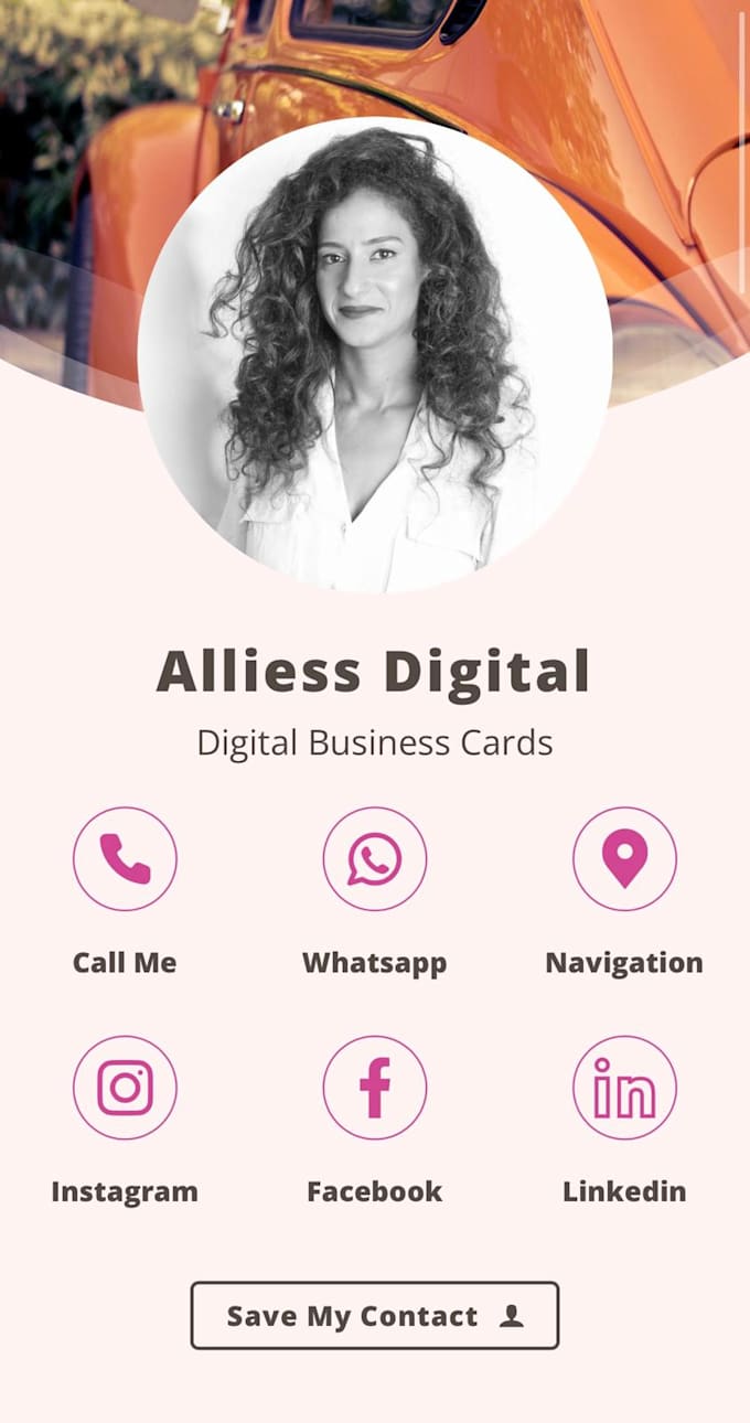Create an interactive digital business card with qr code by Alliess5 ...