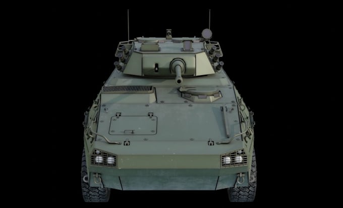 Rebuild 3d bullion van, animate 3d vehicle model, armored tank model ...