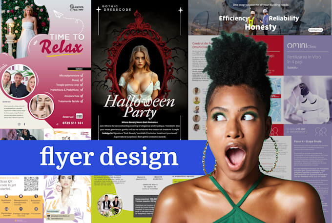 Design a one page full color flyer or brochure by Simonacolaborar | Fiverr