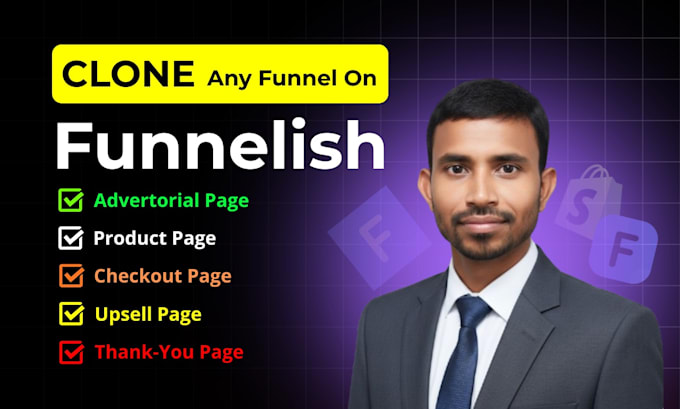 Copy, clone, design or redesign funnelish sales funnel by Imran98876 ...