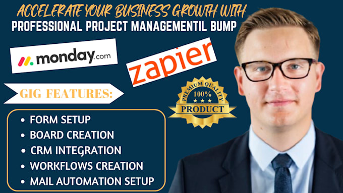 Set Up The Monday Crm Automation Monday Workflow And Zapier Automation By Mateo916 Fiverr