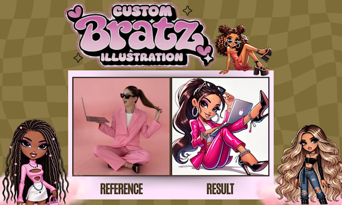 Create custom bratz doll style character for you by Tayy_mills | Fiverr