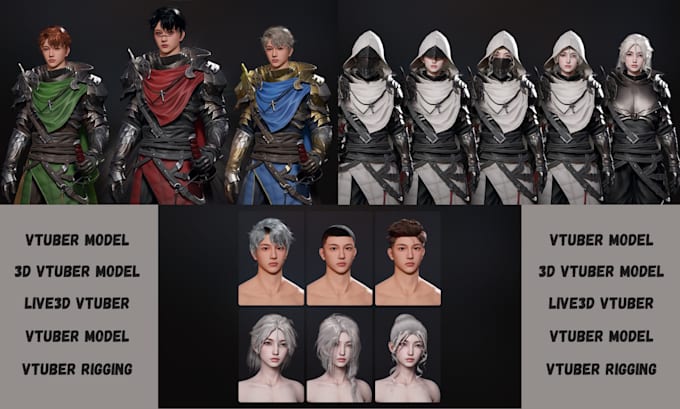 3d vrm, vtuber model, vtuber stream ,avatar, 3d vtuber, vrc design, vrc avatar by Branlachlan1 ...