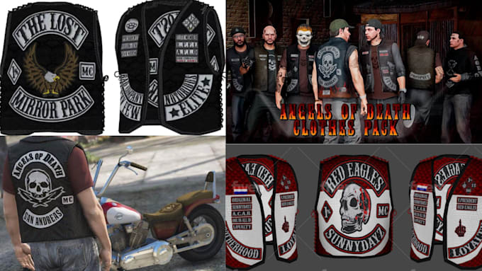 Create custom clothing pack for gang, org and mc fivem ready by ...