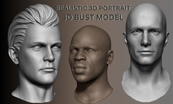 Sculpt realistic 3d head, 3d face, 3d bust, 3d portrait, 3d head sculpt ...