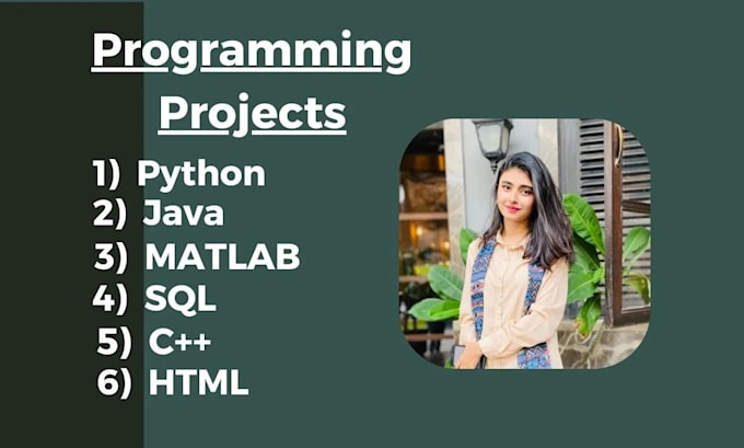 Be Your Programmer For Python Java Matlab Sql And Html By Amir