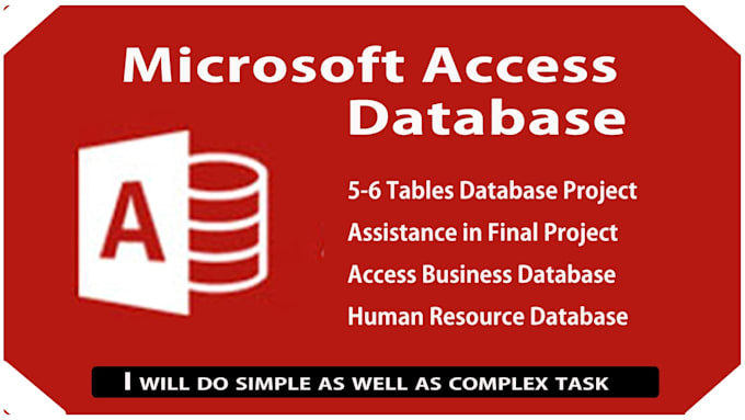 Do microsoft access database assignments and projects by Zainkashif_114 | Fiverr