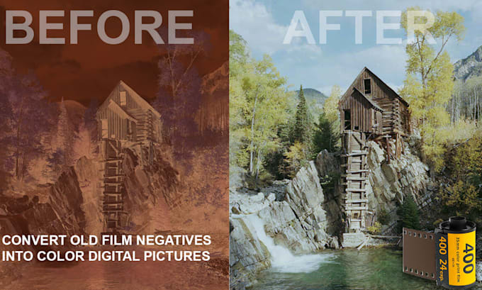 Convert 10 film negatives into color digitals by Aavashex | Fiverr