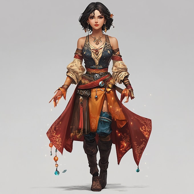 Make a game character art concept art by Naigrikoz | Fiverr