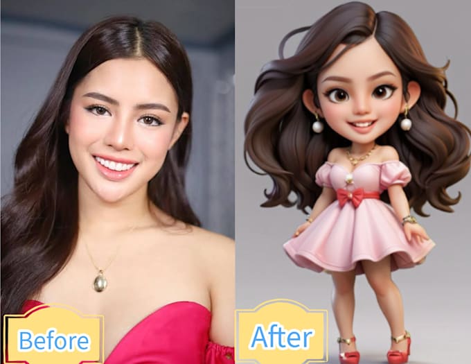 Cartoonized a version of your photo for profile pic or gift by ...