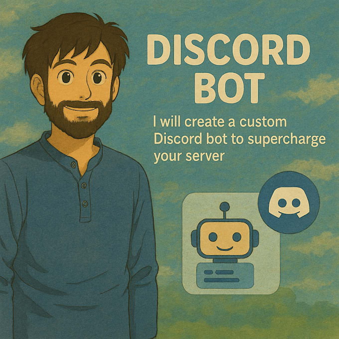 Create a custom discord bot to supercharge your server by Bohraa | Fiverr
