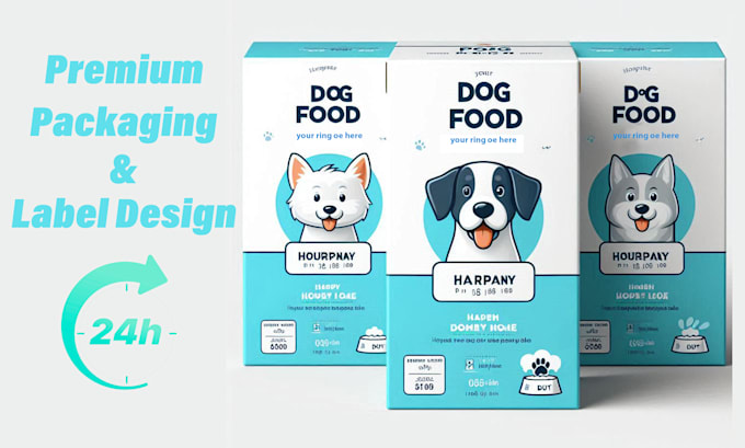 Custom pet food packaging and label designs by Nillakash4109 | Fiverr