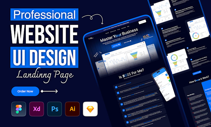 Do website ui ux, web ui design, ui ux design, wireframe by Huzaifaijaz771 | Fiverr