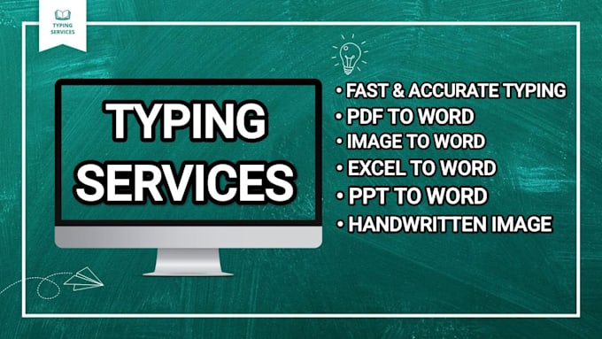 Do excel to word, image to word, handwritten, fast typing etc by Mohit ...