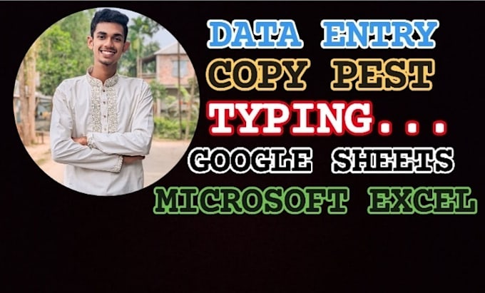 Do fast and accurate copy paste data entry work by Rayon1122 | Fiverr