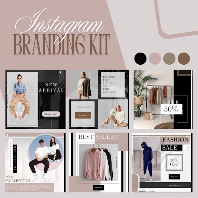 Design an elegant instagram branding kit by Daniyal0101 | Fiverr