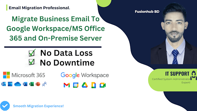 Migrate business email to g suite microsoft 365 or cpanel with no ...