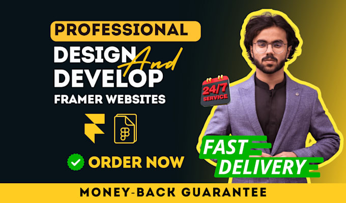 Design figma and develop framer website using framer by Aazain | Fiverr