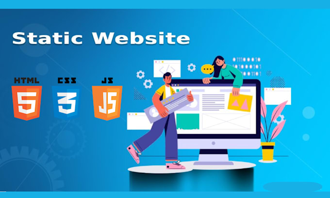 Develop and design static website using html, tailwind css, and js by ...