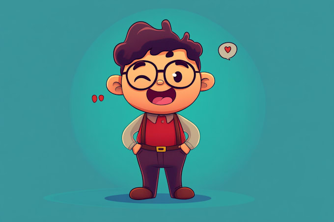 Draw simple cute 2d cartoon character in my style by Laorienry | Fiverr