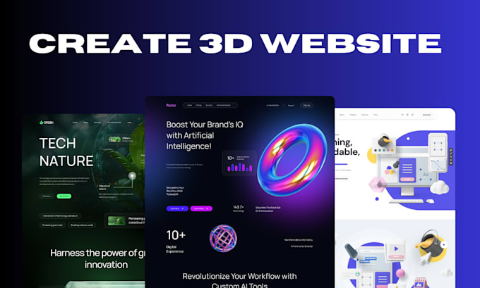 Create a 3d website for you in next js by Sarthakkaush162 | Fiverr