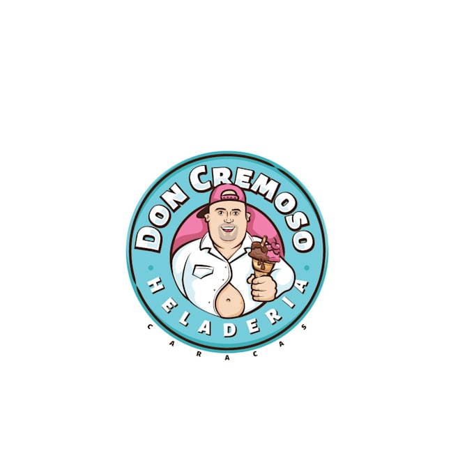 Design unique ice cream shop logo by Zolaon_dricka | Fiverr