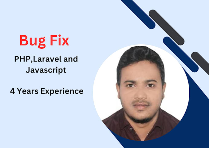 Be your php laravel developer to fix any error or bugs by Dev_alaminali ...