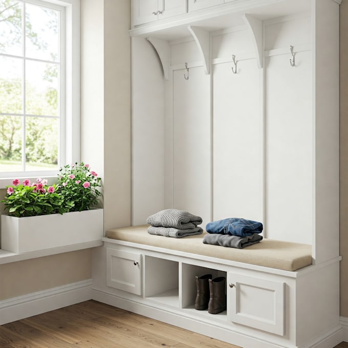 Design custom 2d and 3d drawings of entryway benches for you by ...