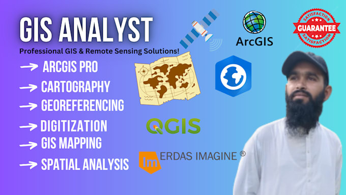 Do gis mapping, remote sensing, and spatial analysis by Attiqurrehman75 | Fiverr