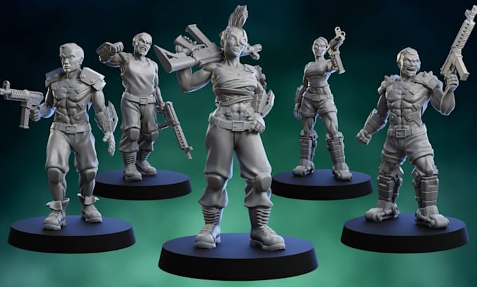Sculpt 3d printable miniatures warhammer statue toys character stl file ...