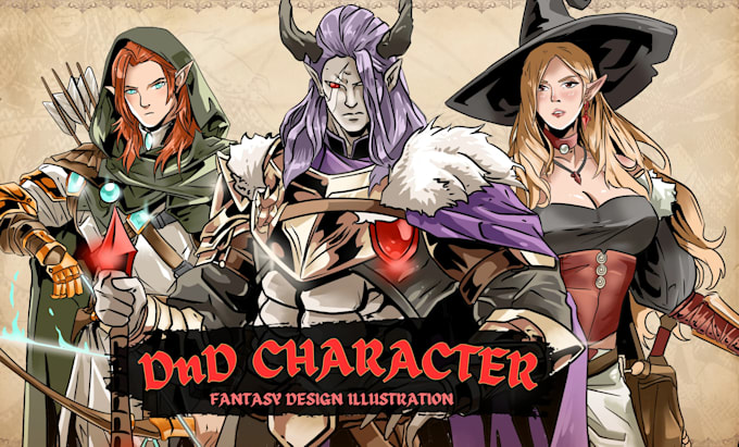 Draw your dnd character art by Terryapp | Fiverr