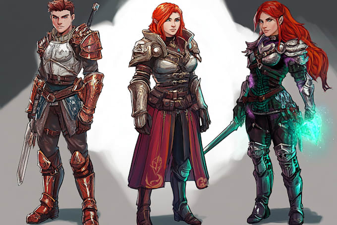 Draw 2d sprite, fantasy game art, dnd, and character design by ...