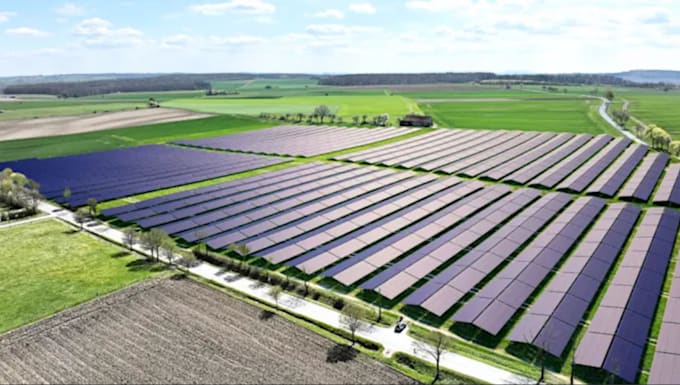 Visualize 3d photovoltaic layout,farm environment,revit,twinmotion,cgi ...