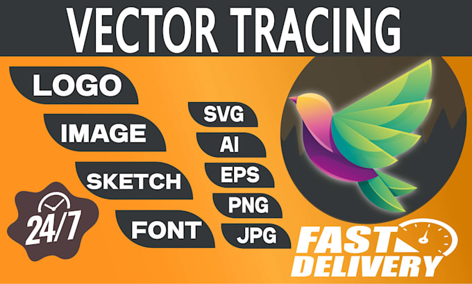 Do vector tracing modify redesign edit logo image convert to vector ai, svg, eps by Messum1272 ...