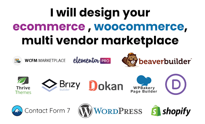 Design your ecommerce, woocommerce, multi vendor marketplace by Code ...